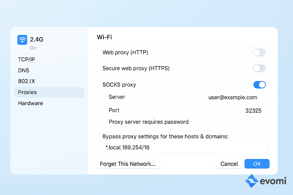 Chrome Proxy Setup for Windows & macOS (Step-by-Step) - Evomi Blog