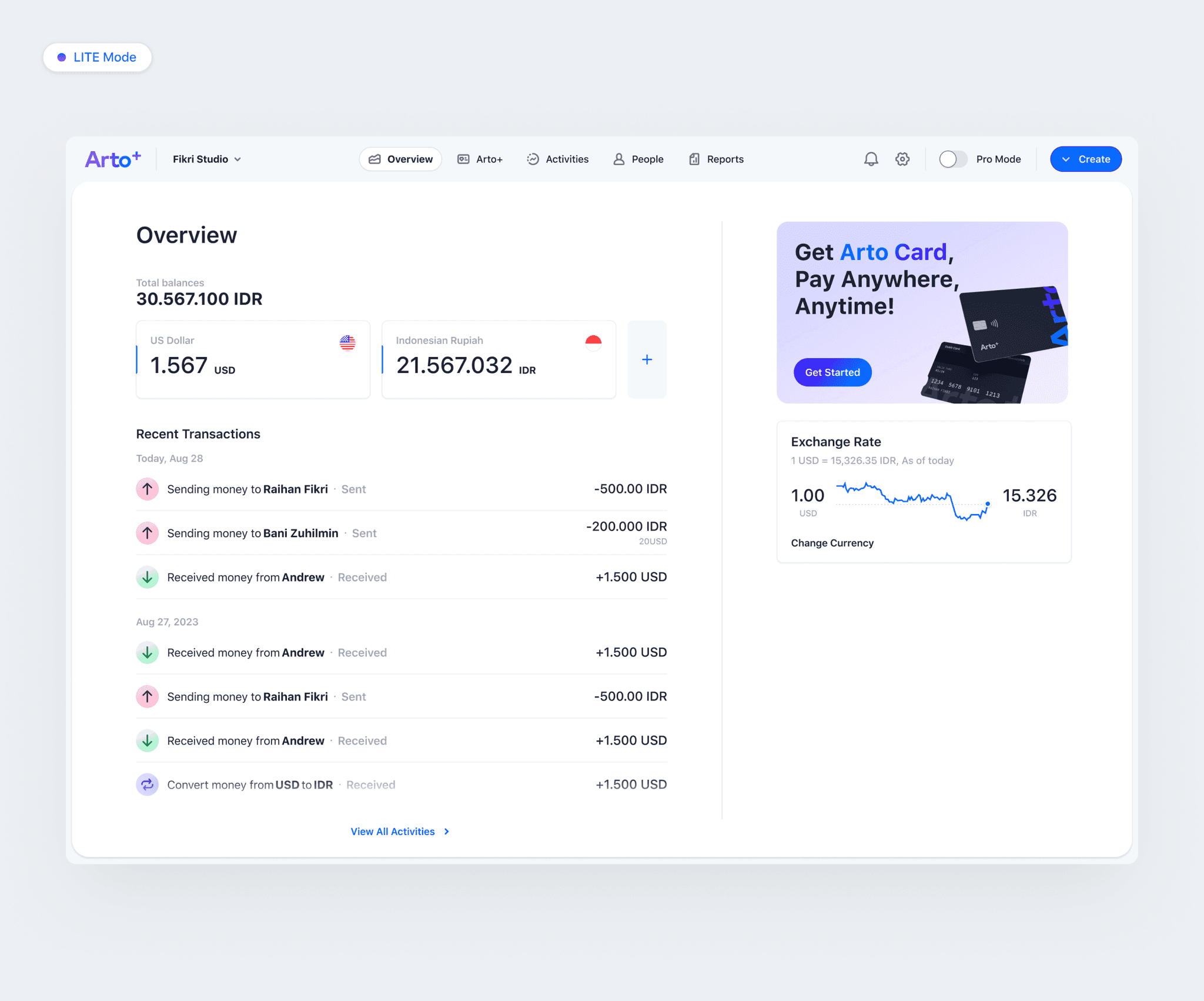 Arto Plus - SaaS Financial Management Platform
