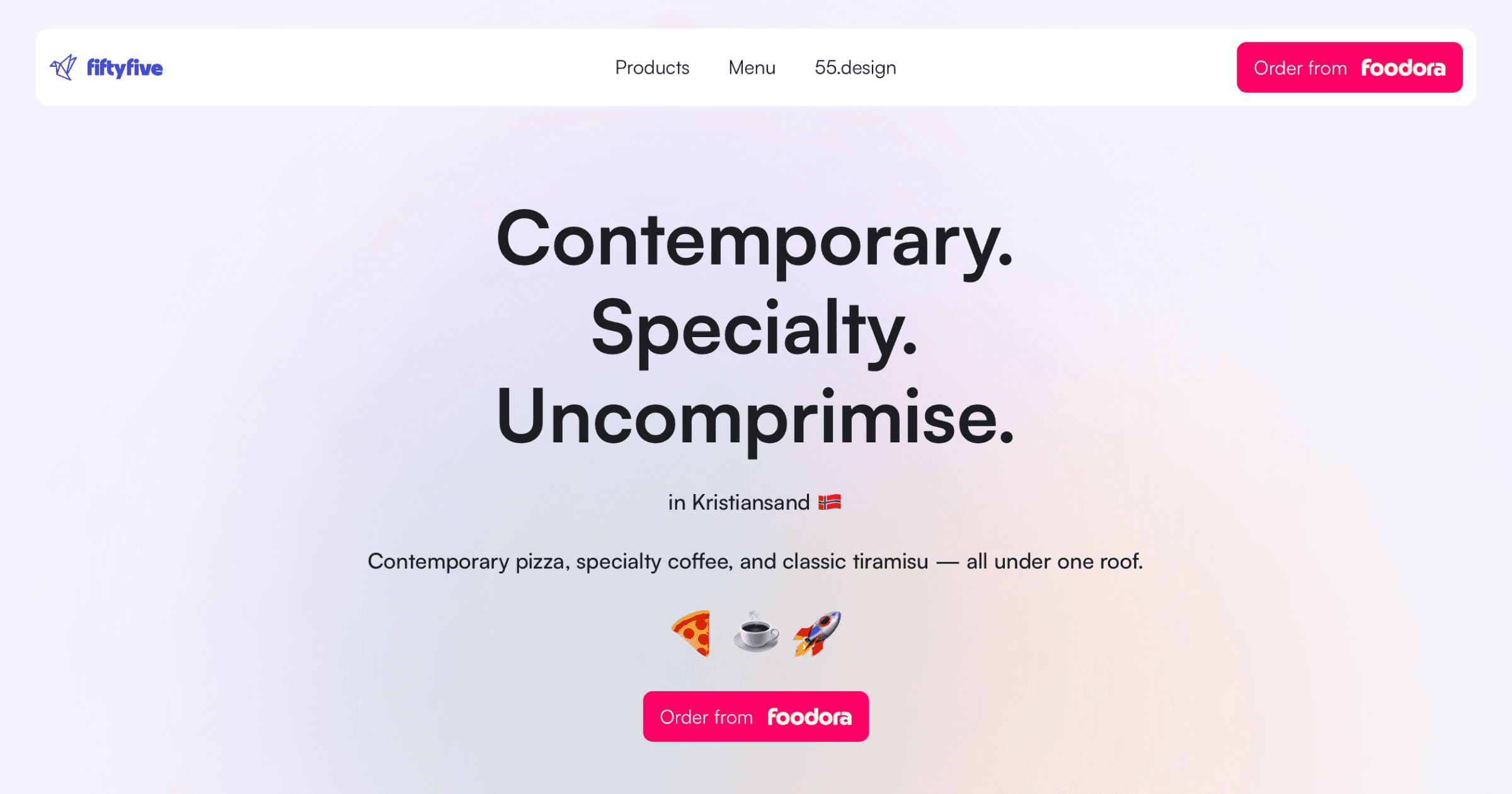 Fiftyfive - Pizza & Coffee Kristiansand