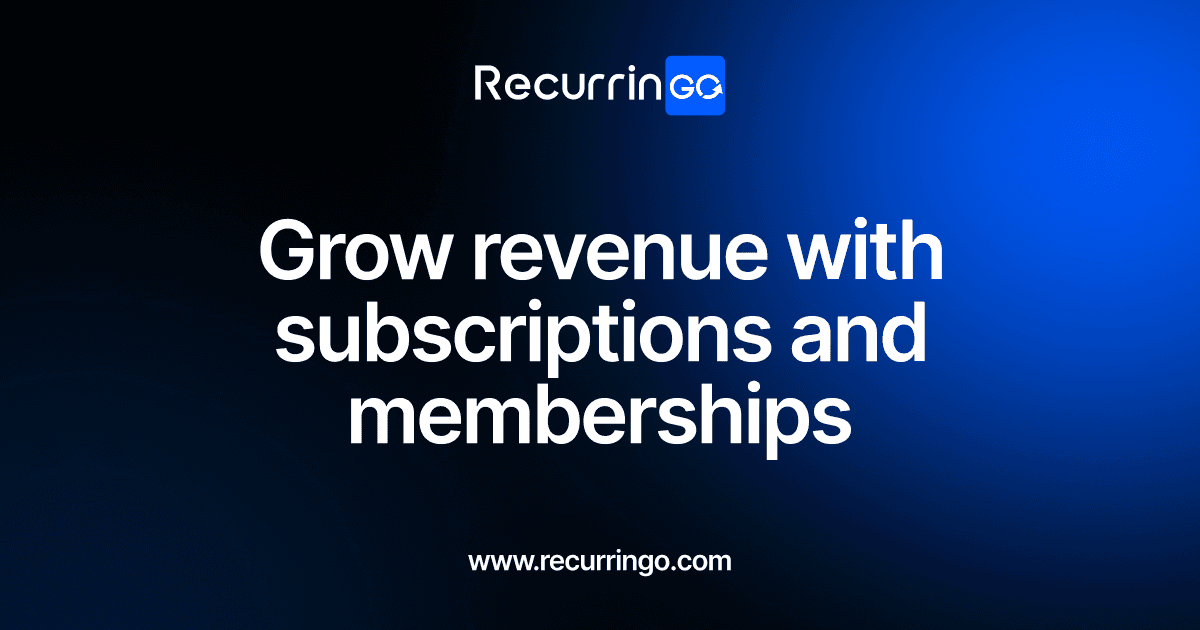 Shopify Subscriptions & Recurring Product Sales | RecurrinGO App