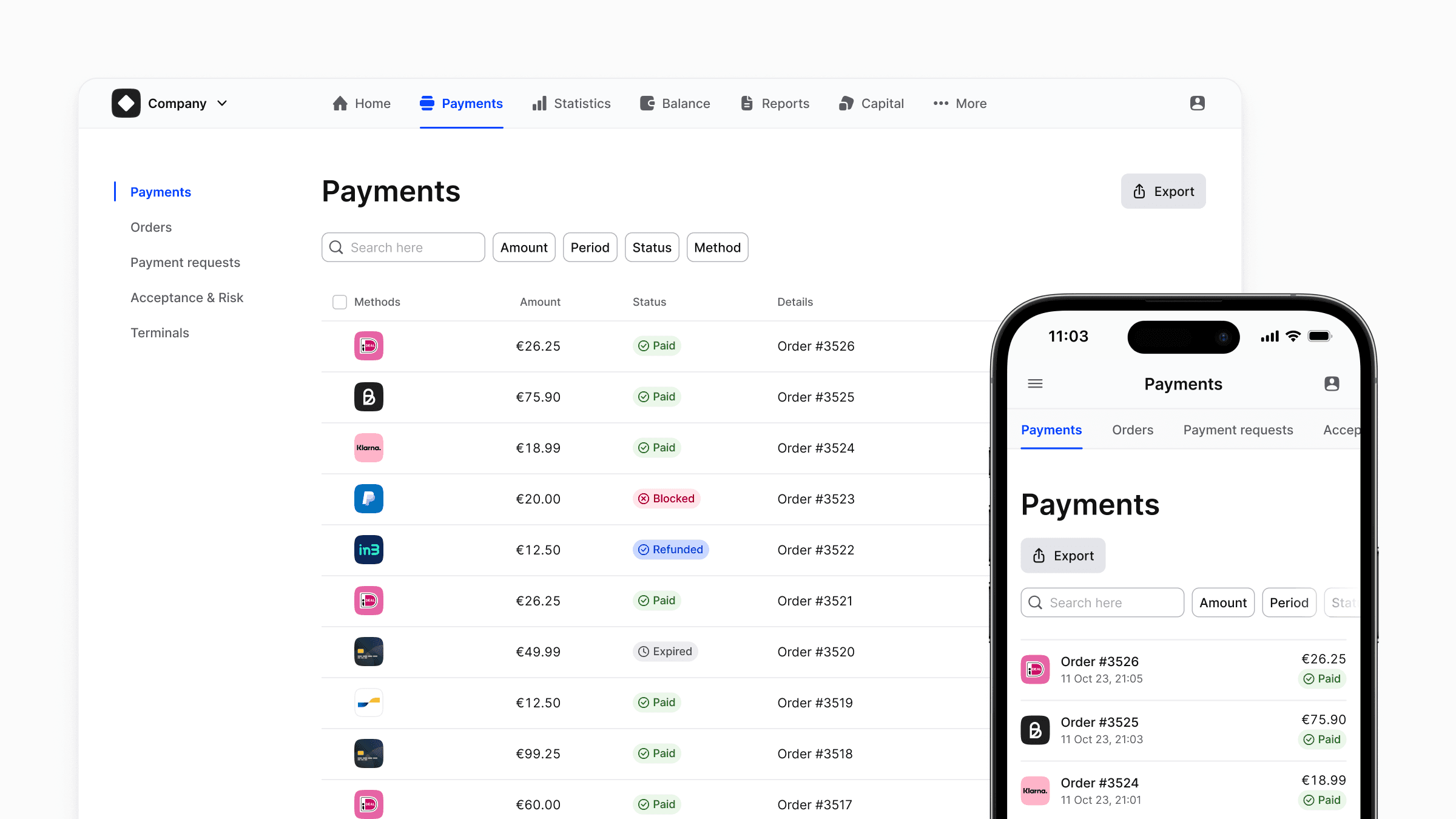All of your payments in one place