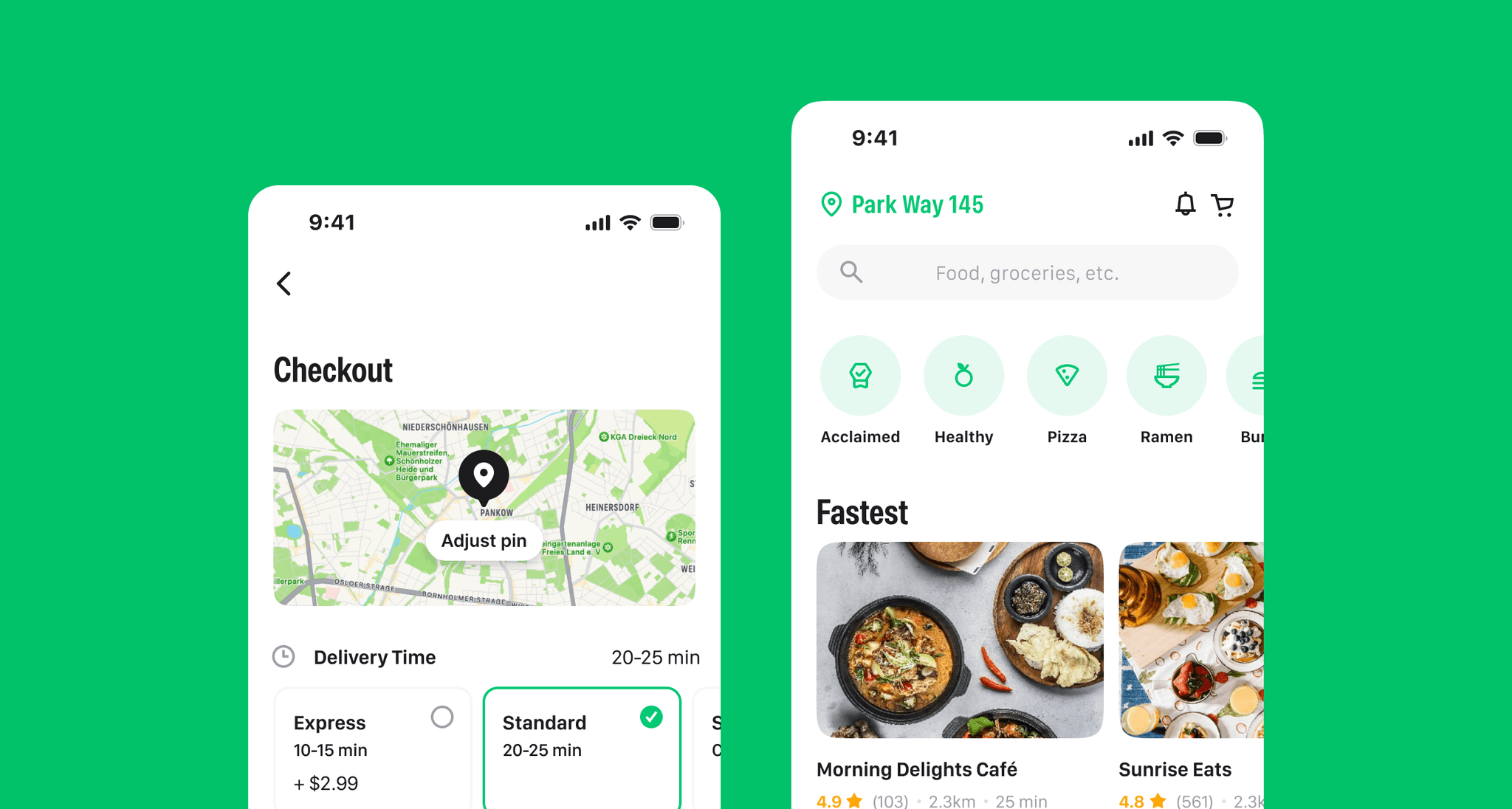 Food delivery App UI Design Template | Food delivery App Design
