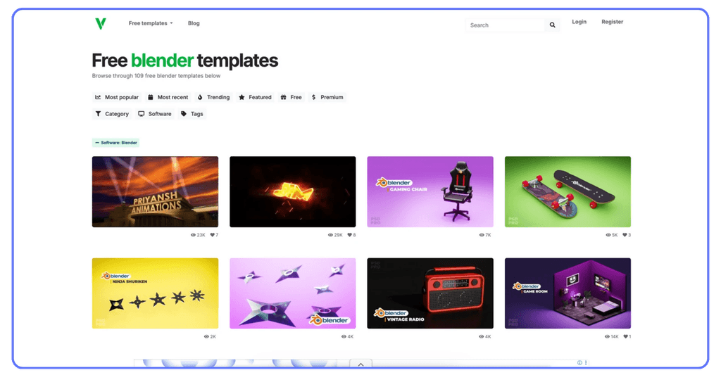 The Best Blender Templates to Speed Up Your Workflow (Free & Paid) - Vagon