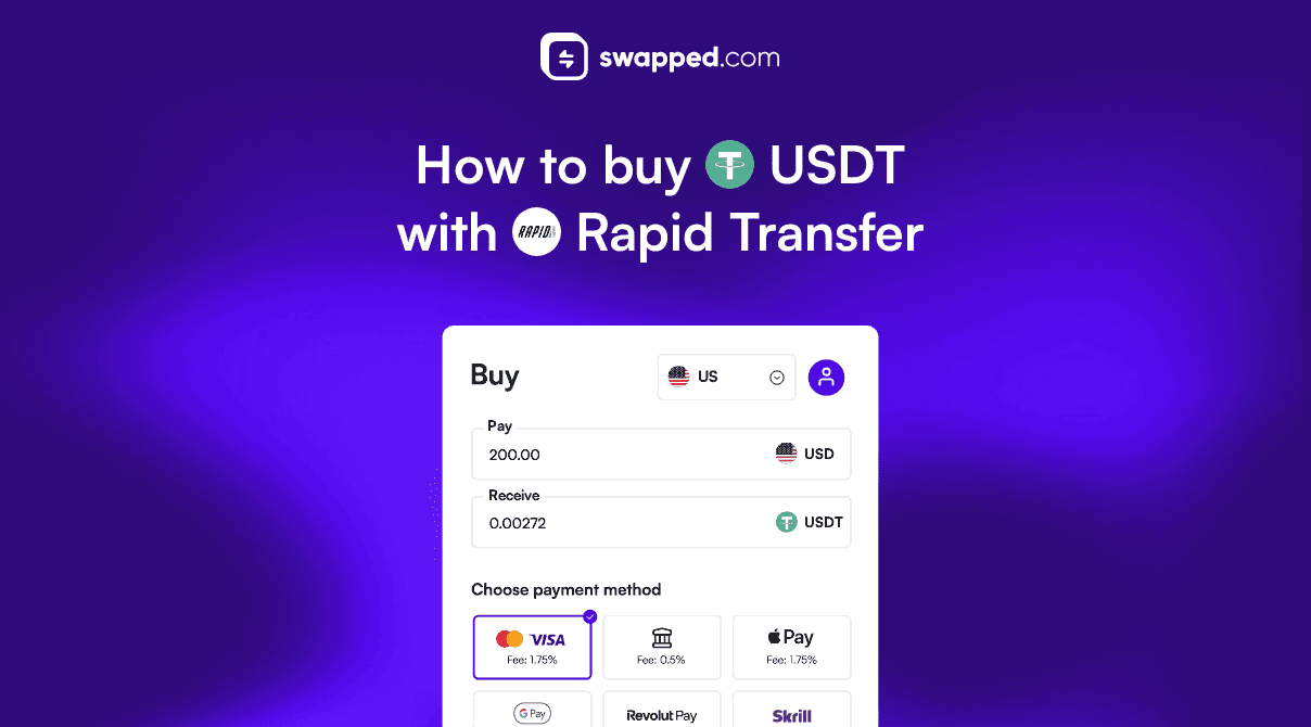 How to buy USDT (USDT) with Rapid Transfer