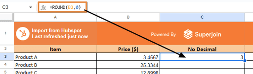 How to Limit Decimal Places in Google Sheets | Superjoin