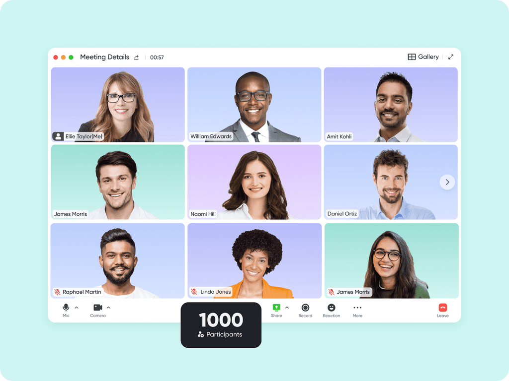 Free group video call & live video conference tool | Lark Meetings