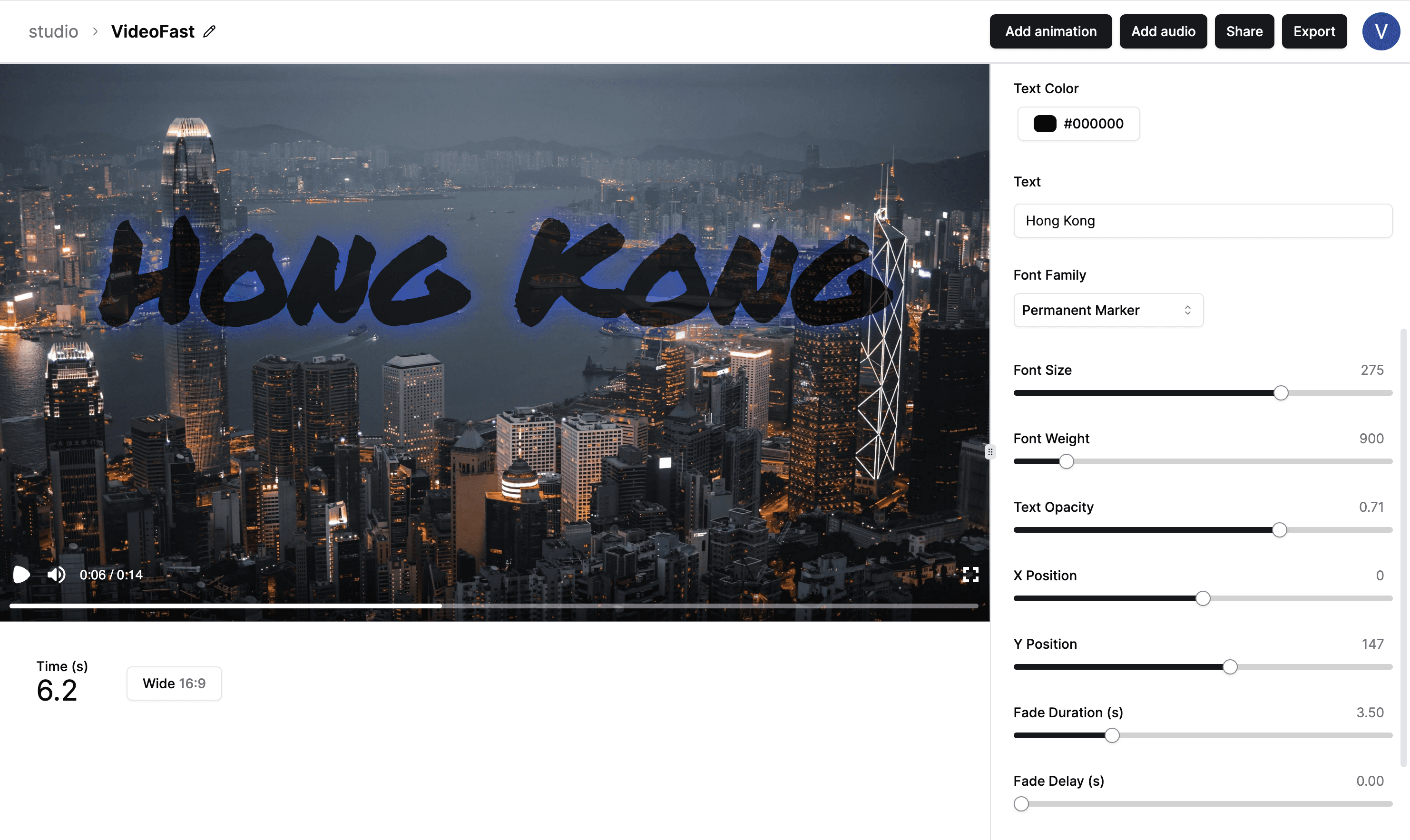 VideoFast: Super Easy to Use Online Video Editor