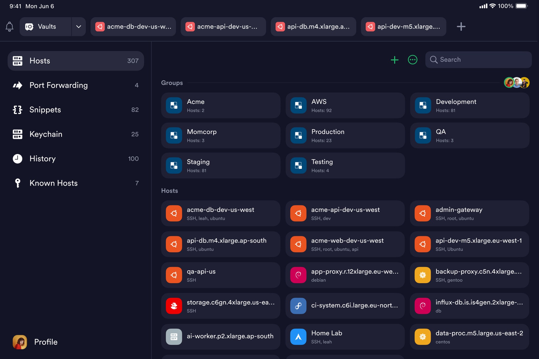 Free SSH Client for iPad