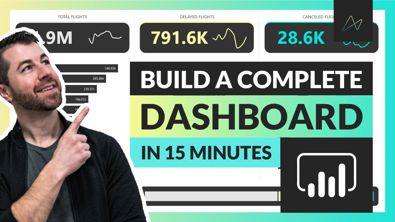Beginner Power BI: Airline Flight Delay Report - Crash Course | Maven ...