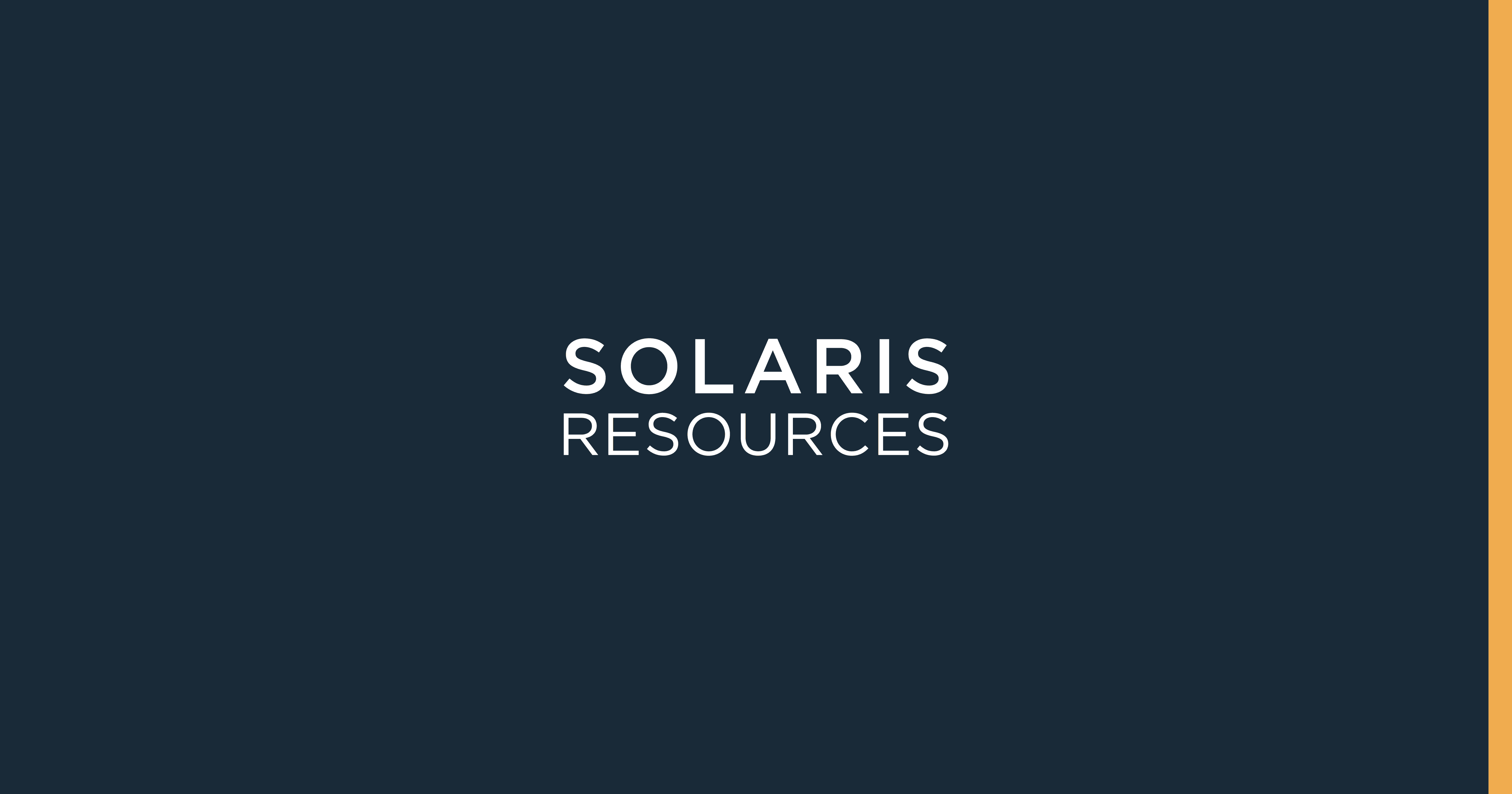 Solaris Resources Inc. | Advancing the Next Generation of Copper Projects