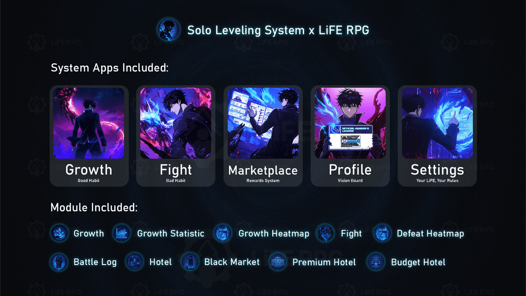 Solo Leveling System in Real Life | LiFE RPG Notion Template