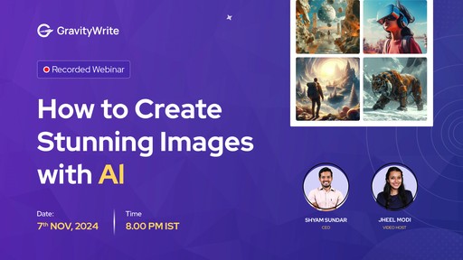 Explore GravityWrite Webinars | AI-Powered Content Creation