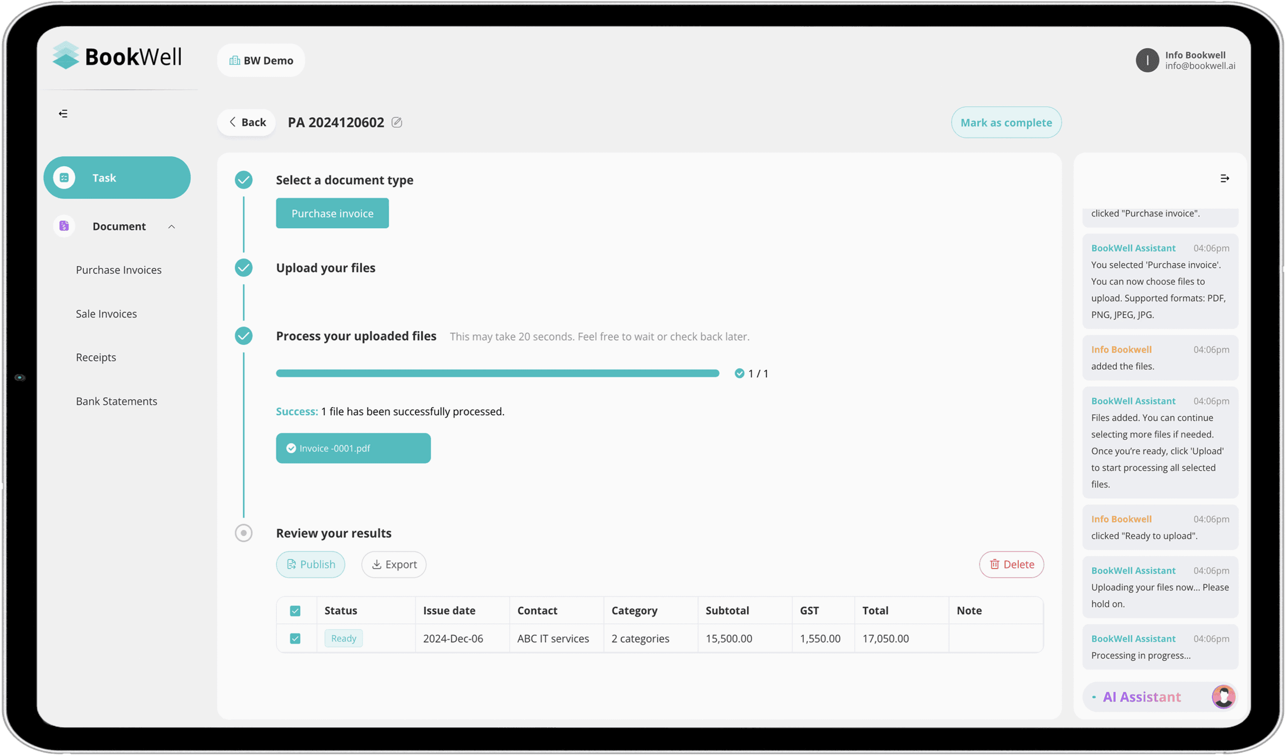 BookWell - Your AI Assistant for Seamless Accounting