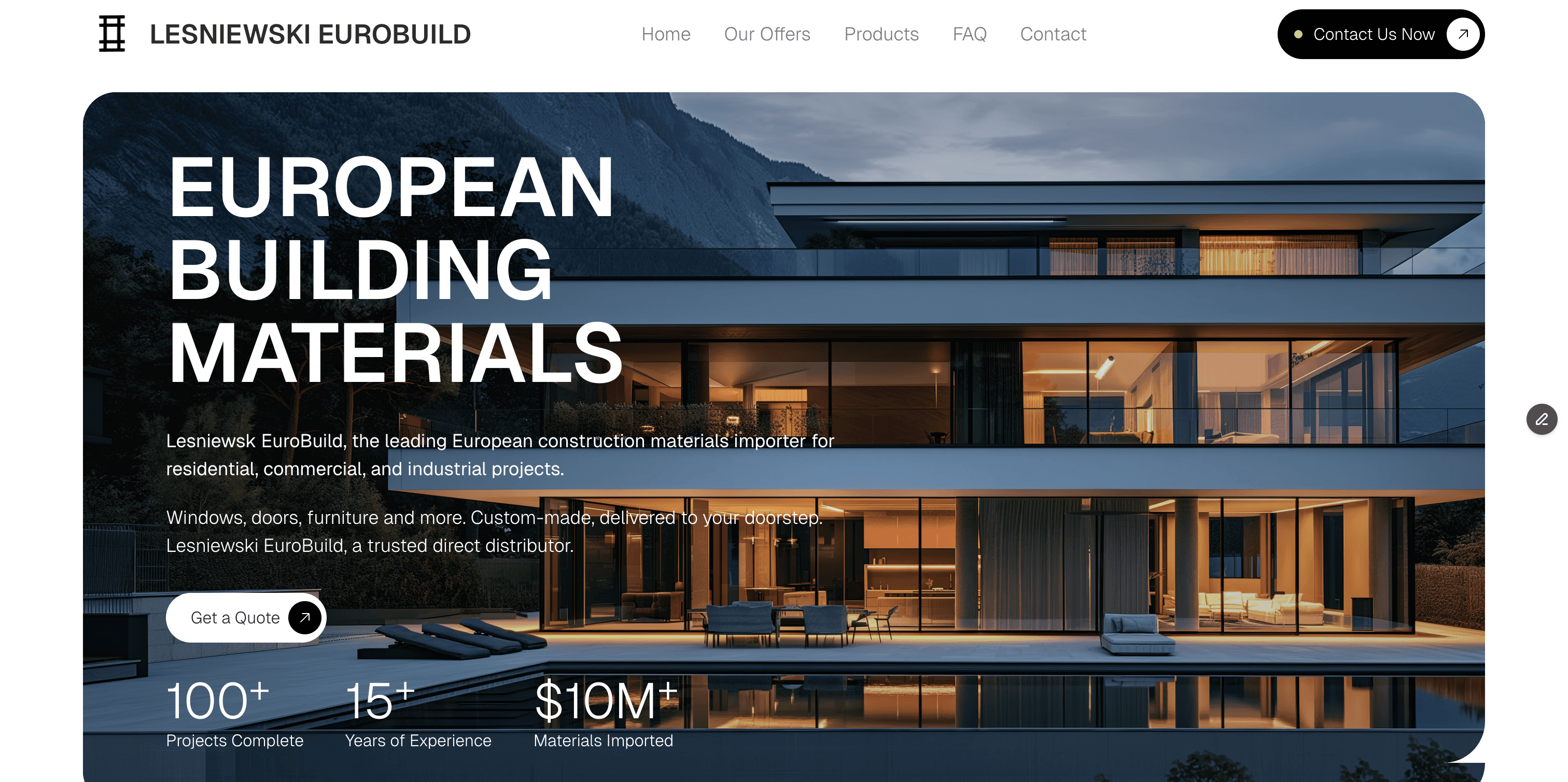 Lesniewski EuroBuild – Premium European Windows, Doors & Building Materials