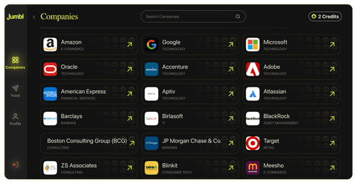 Job Referrals at Top Companies - Jumbl