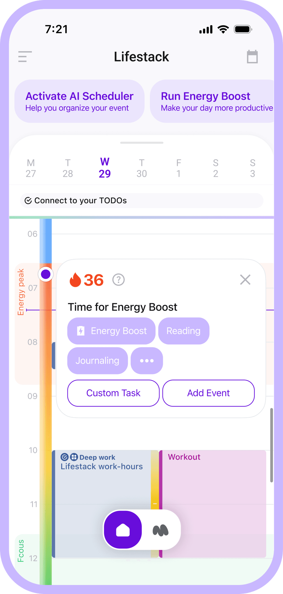 Lifestack - Daily Planner for Work and Health