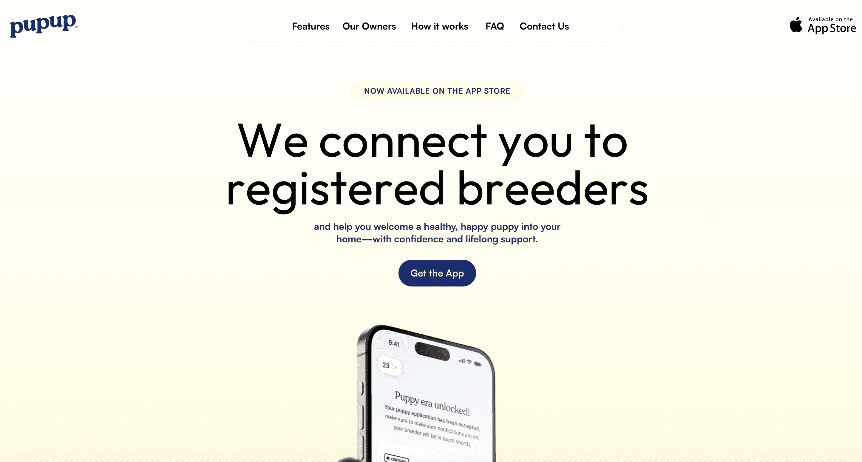 PupUp - Connect with Registered Breeders