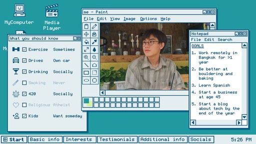Retro Windows Template - D Story