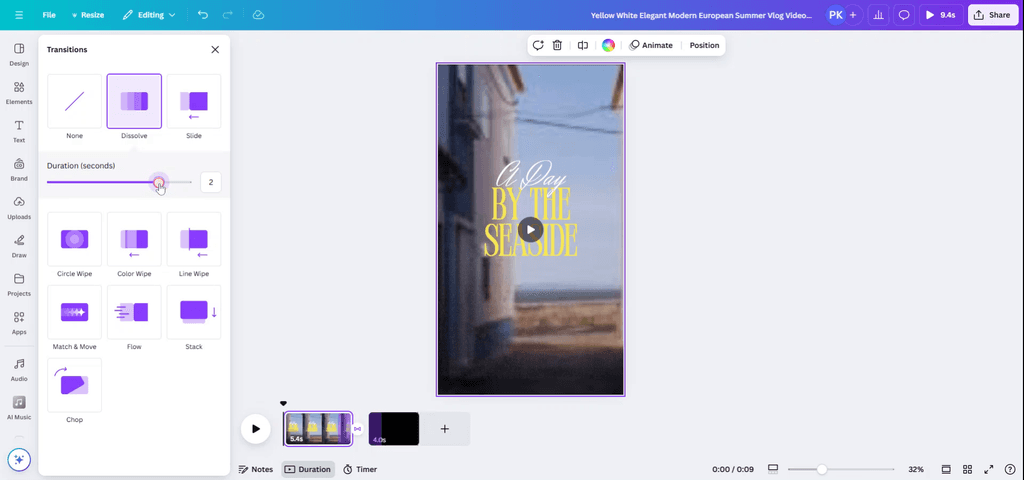 How to Fade Out Animation in Canva – Simple Step-by-Step - 1 minute ...