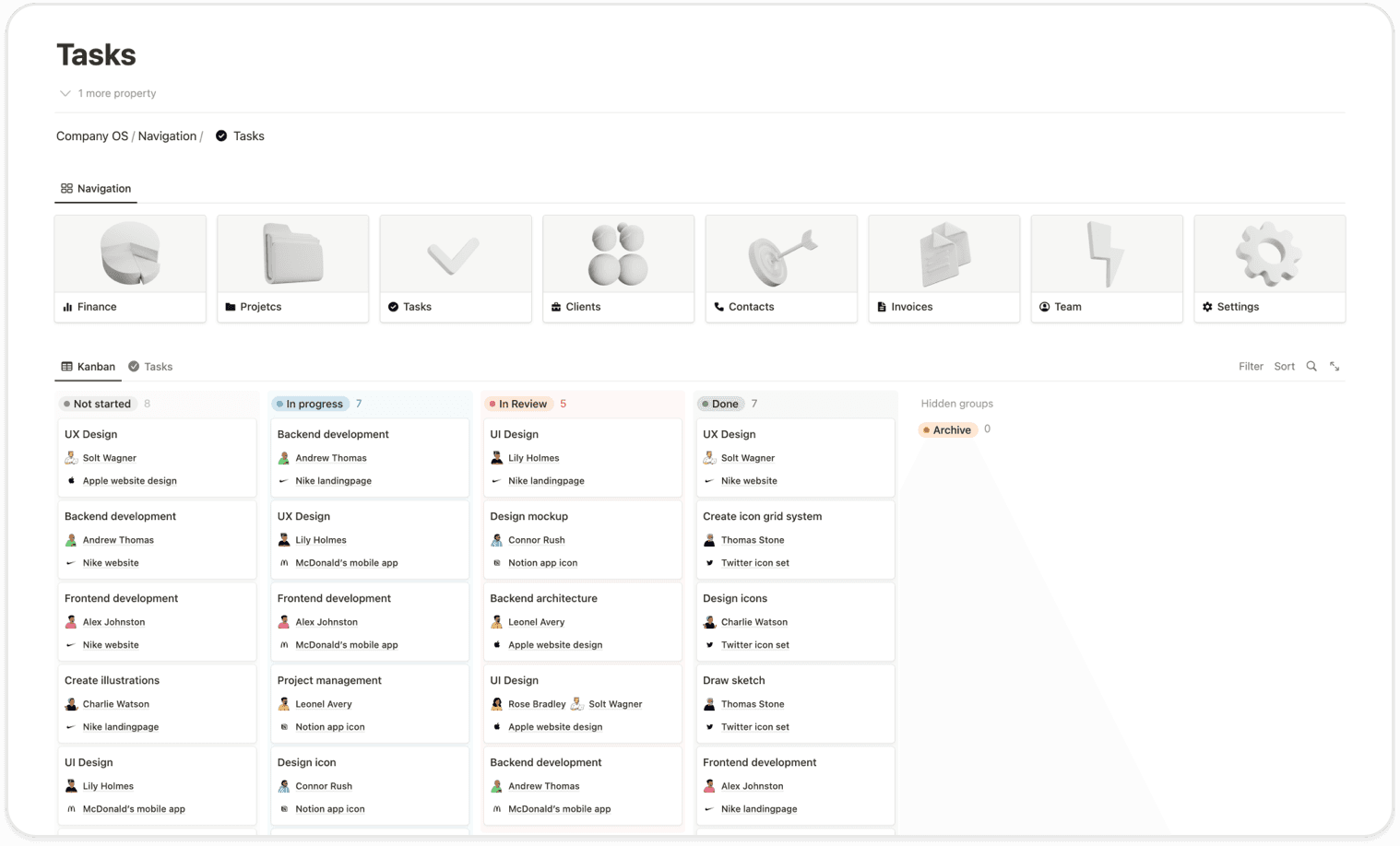 Company OS Notion Template @ Solt Wagner