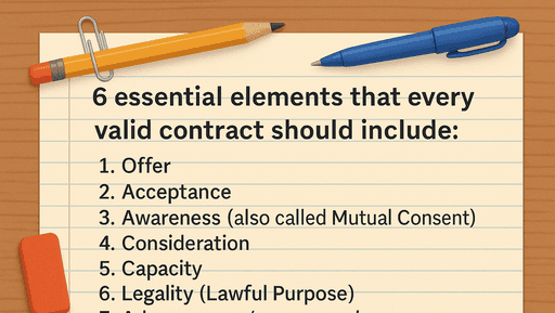 6 Essential Elements of a Contract: FAQs and Examples