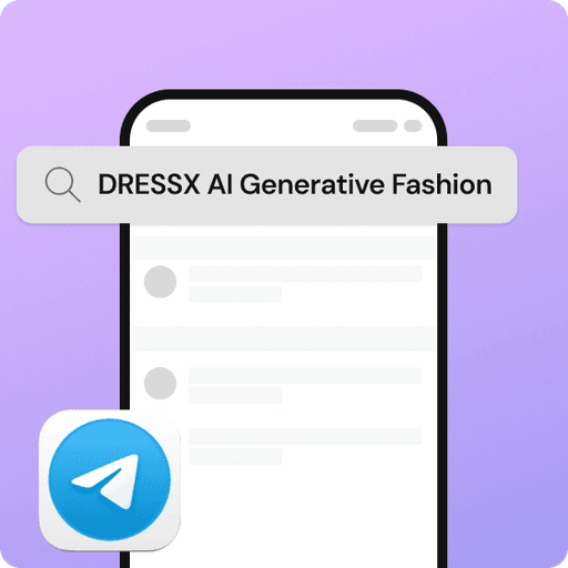 DRESSX Gen AI Telegram Bot: AI Clothes Changer and Outfit AI Generator