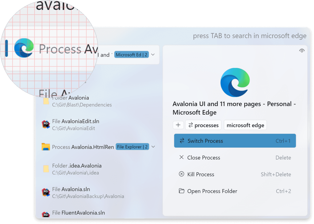Avalonia UI for Windows