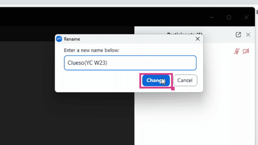 How to rename yourself on Zoom