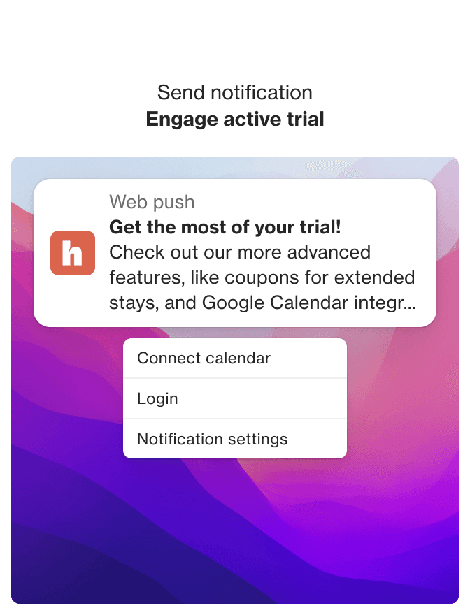 Push notification tools for web and mobile | Ortto