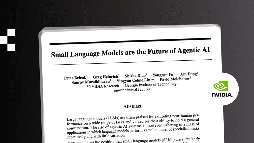 NVIDIA, SLMs, and why small might just be the future of AI (again)