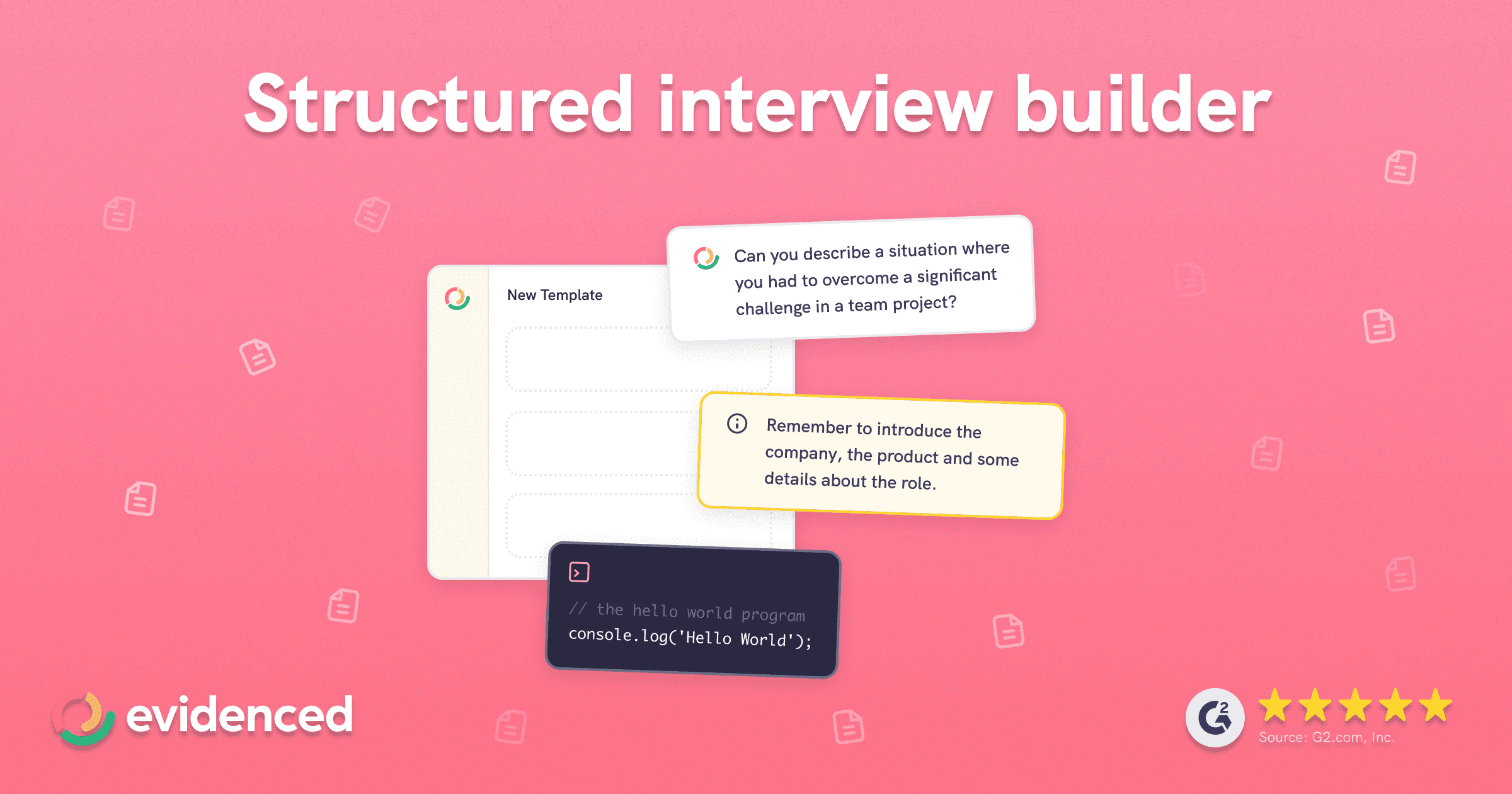 Structured interview builder