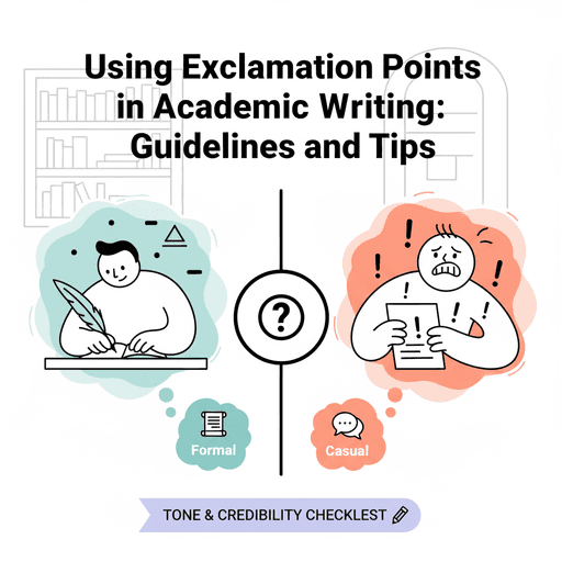 Using Exclamation Points in Academic Writing: Guidelines and Tips
