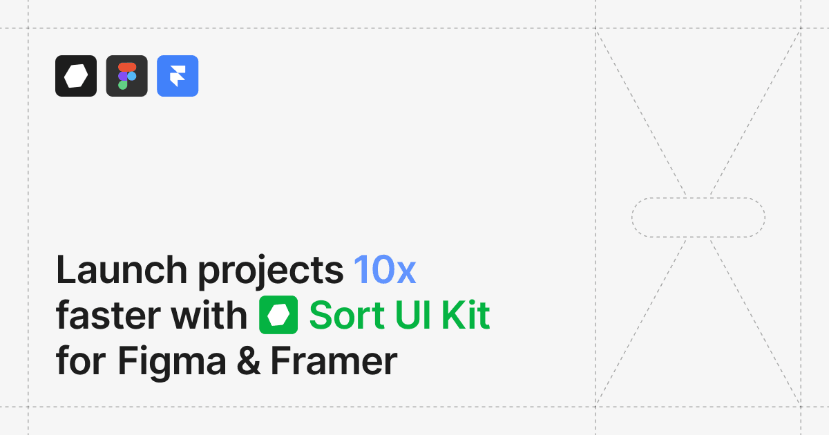 SortUI — Premium Figma & Framer UI Kits