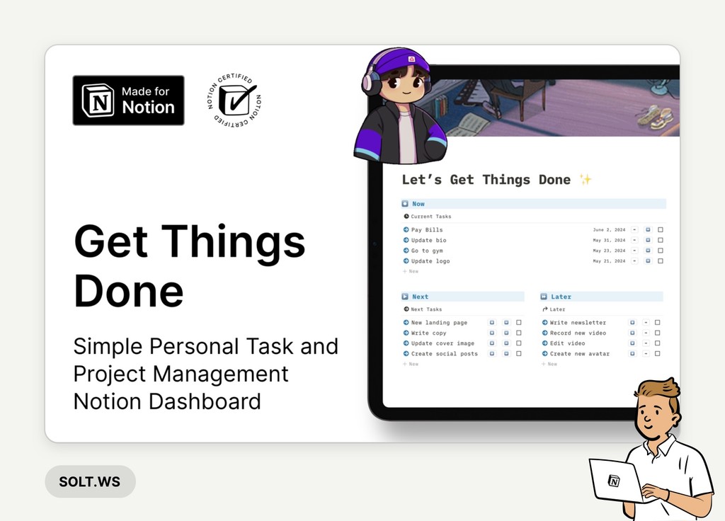 20 Best and Free Notion Templates for 2025 - Solt Wagner