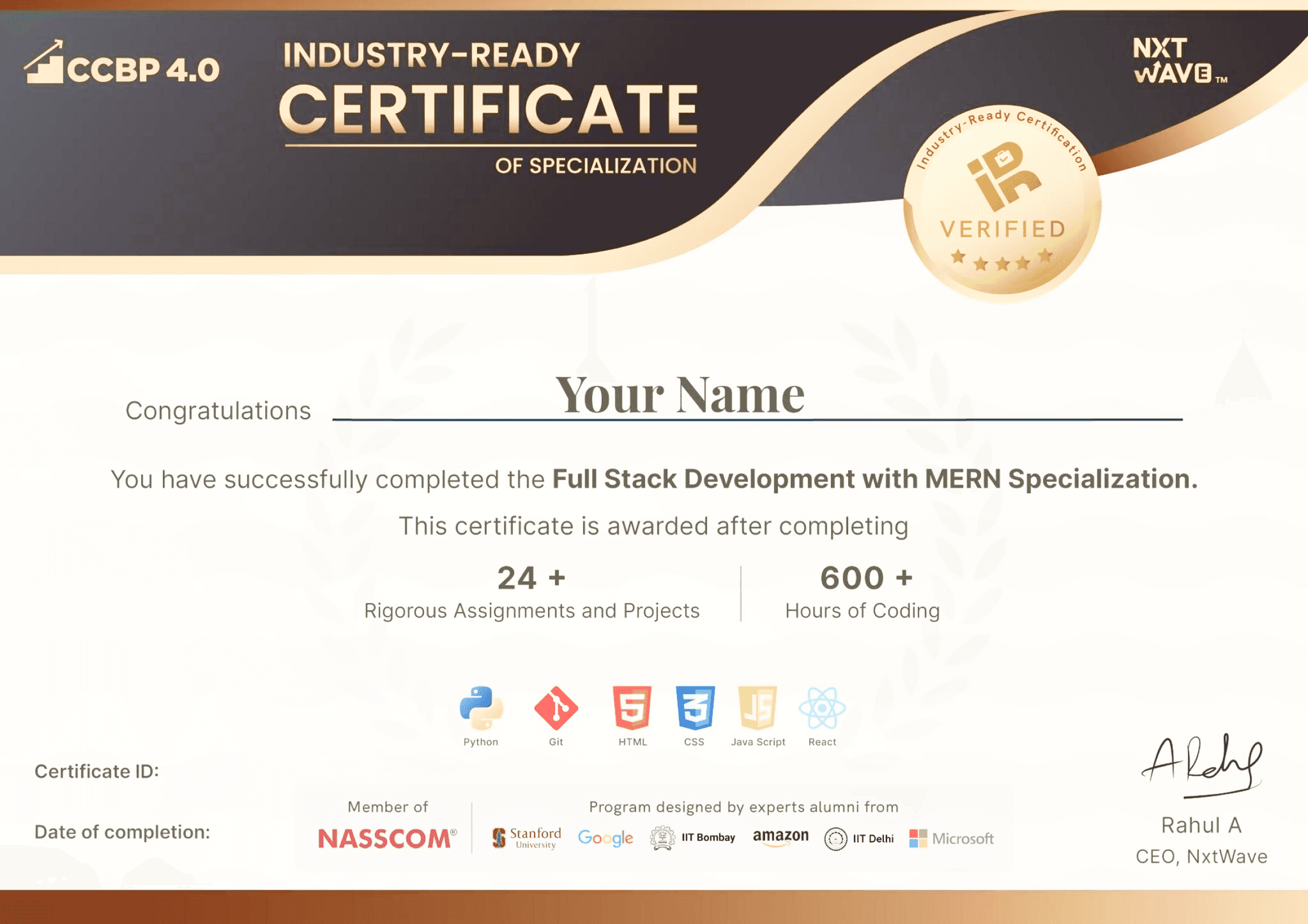 Get Certified for Every Skill You Learn at Academy | NxtWave