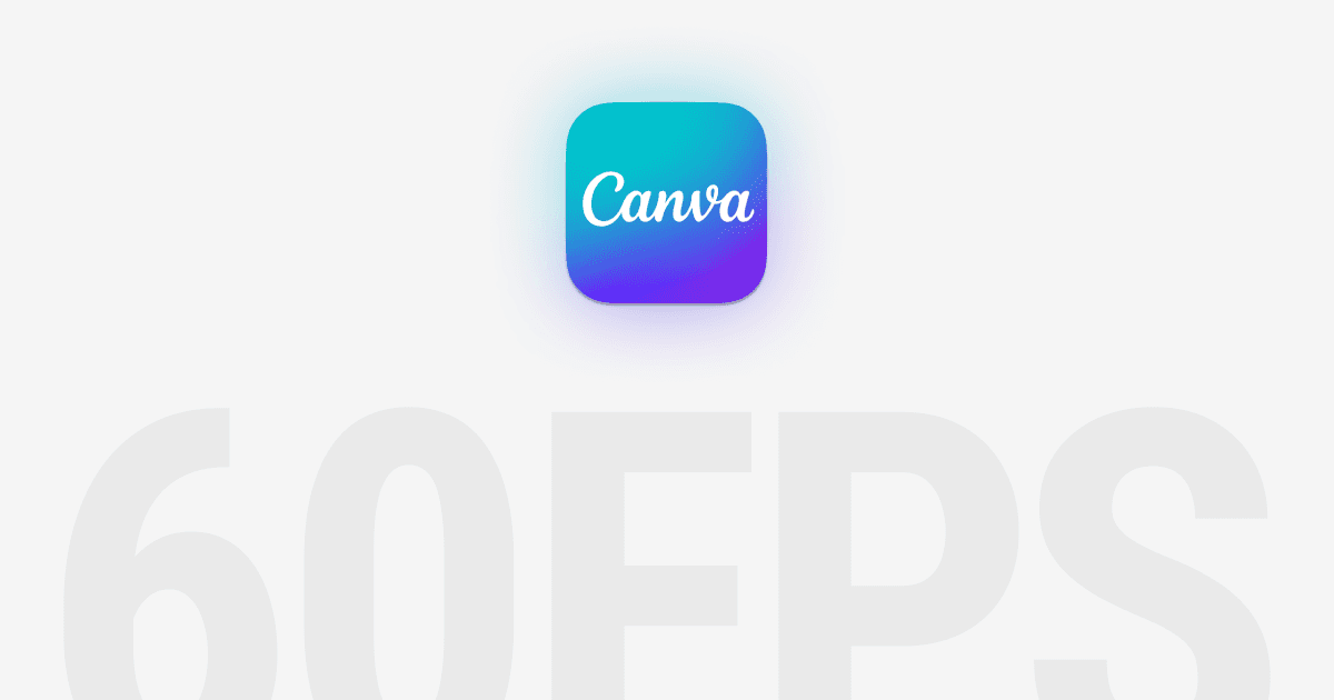 Canva iOS App UI/UX design animation – 60fps