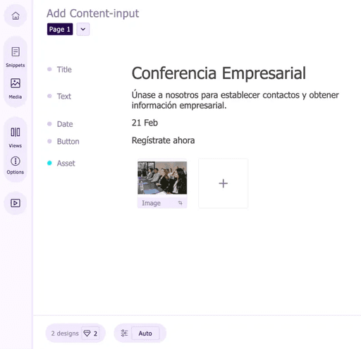 Generate multiple language banner designs with AI