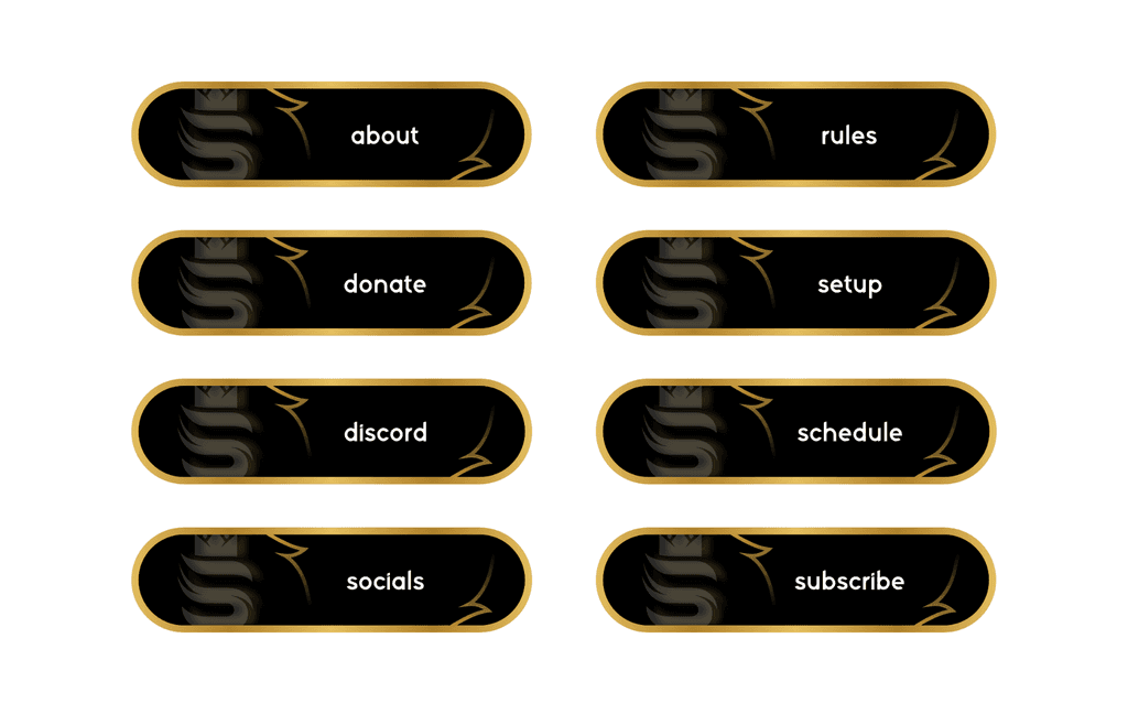 Twitch Panels - Custom Designs