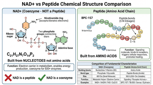 Is NAD a Peptide? NAD+ Structure & Peptide Confusion Explained ...