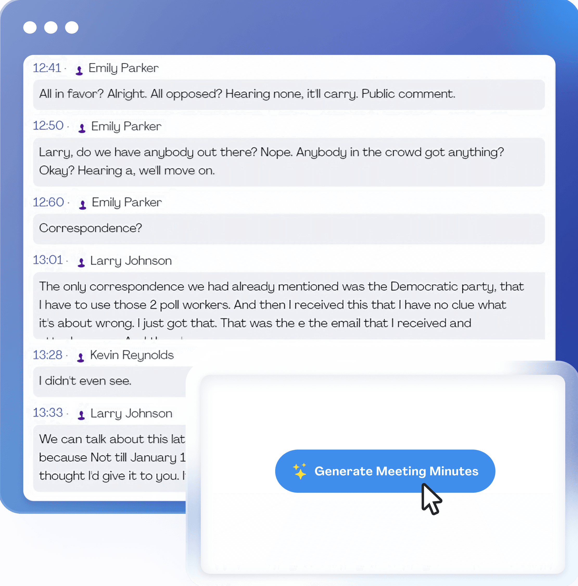 ClerkMinutes - Finish your Minutes in Minutes