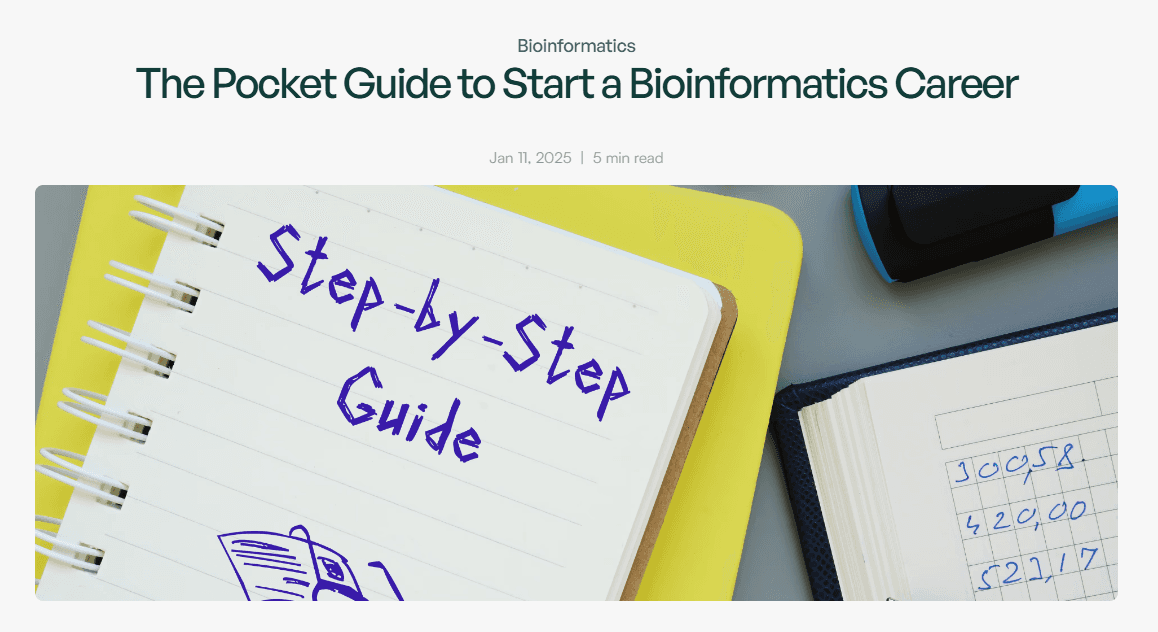 The Pocket Guide to Start a Bioinformatics Career - Bversity