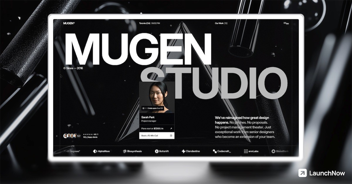 Mugen Design Studio Framer Template