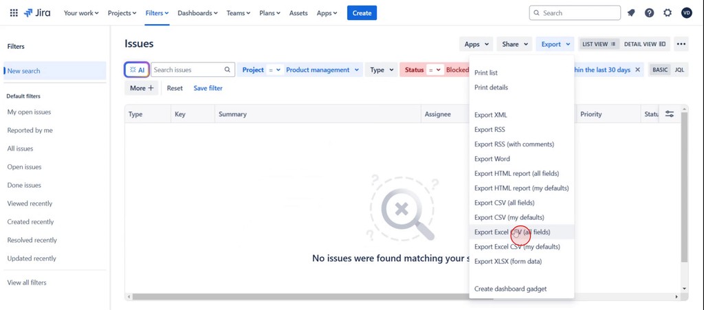 How to Export Jira Backlog to Excel – Quick and Easy Steps - 1 minute video guide