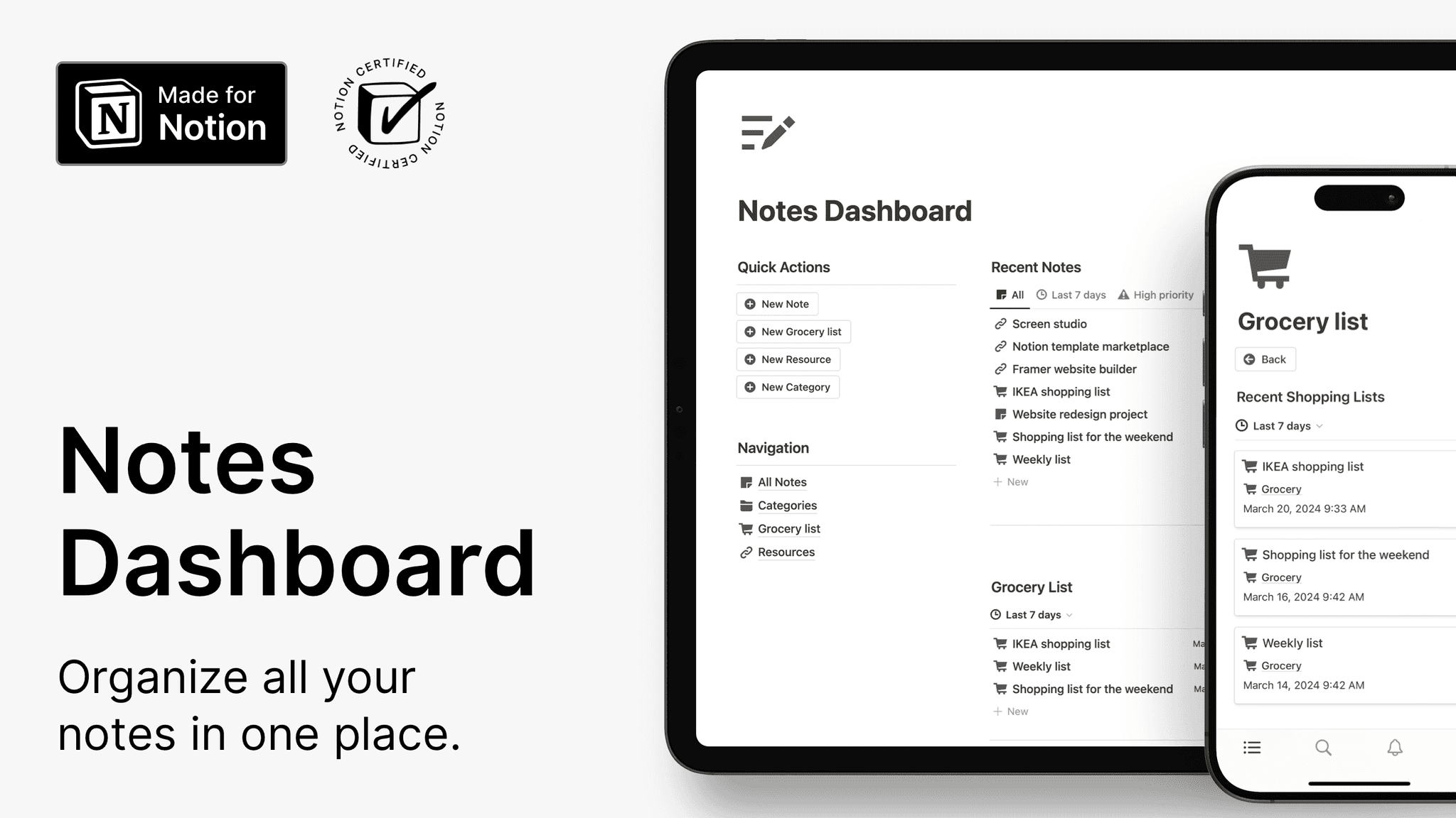 Notion Notes Dashboard for Free by Solt Wagner