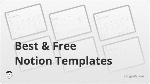 80+ Best & Free Notion Templates For 2025 That Everyone Needs - Eazypath