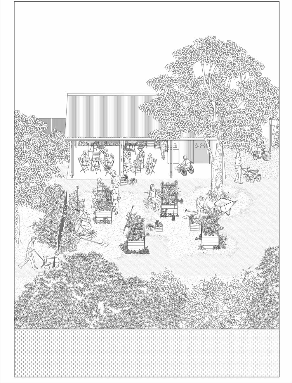 Stoneford Cottage Garden - Cooke Fawcett Architects