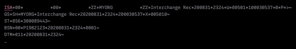 Getting started with the X12 file format
