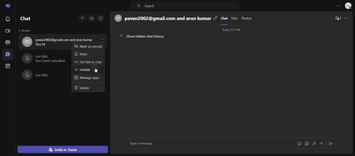 How to Find Hidden Chats in Teams - 1 minute video guide