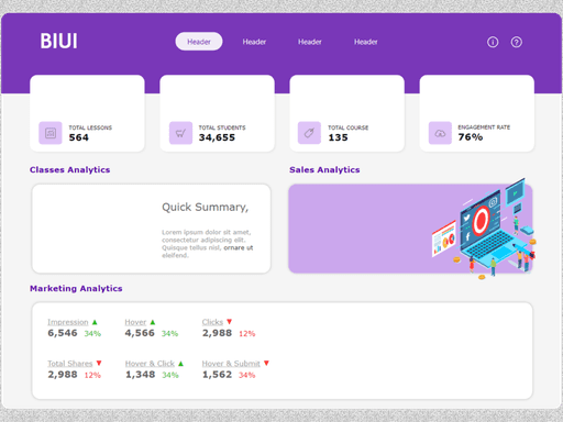 BIUI Power BI Templates