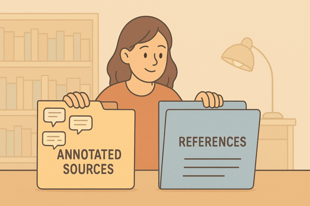 Most students draw a blank when they hear "annotated bibliography ...